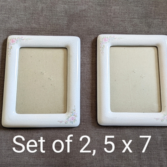 Hallmark | Accents | Hallmark Matching Set Of 2 Photo Frames Vtg Roses ...